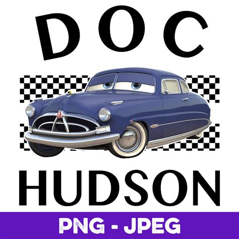 Disney Pixar Cars Doc Hudson Finish V1 Tee Png Design Png Inspire