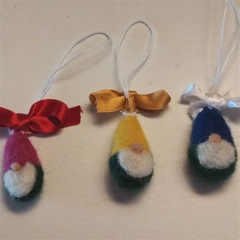 Mini Gonks Felt Gnomes Spring Dwarfs Miniature Elfs 3cm Tall Easter Decors Decorations