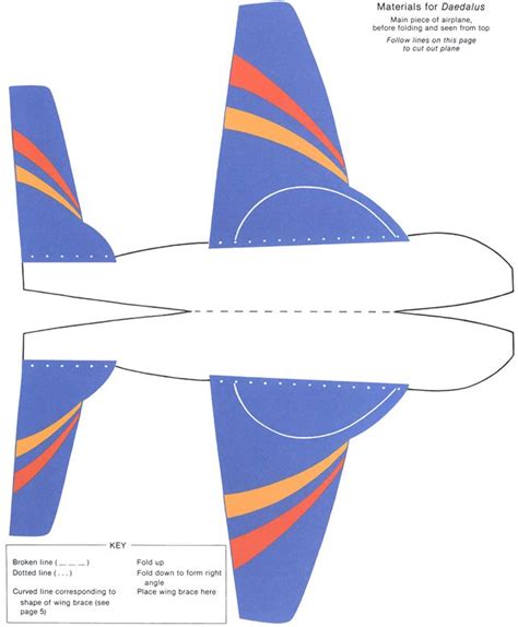 Cut Out Cardboard Airplane Template