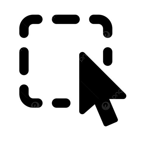 Cursor Design Vector Art Png Square Selection Cursor Drawing In Design