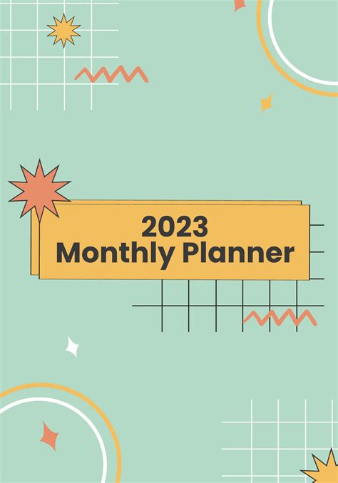 Free 2023 Monthly Planner Template To Edit Online
