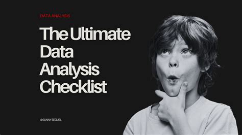 the ultimate data analysis checklist step by step guide for