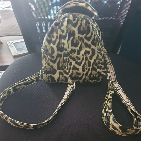 Mini Leopard Print Backpack Depop
