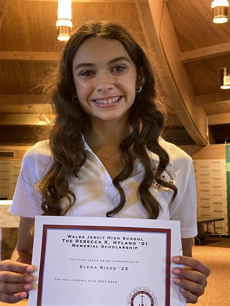 Awards Rebecca K Hyland Memorial Scholarship