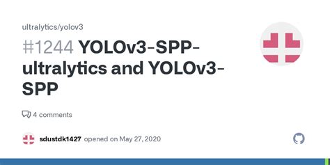 Yolov3 Spp Ultralytics And Yolov3 Spp · Issue 1244 · Ultralytics