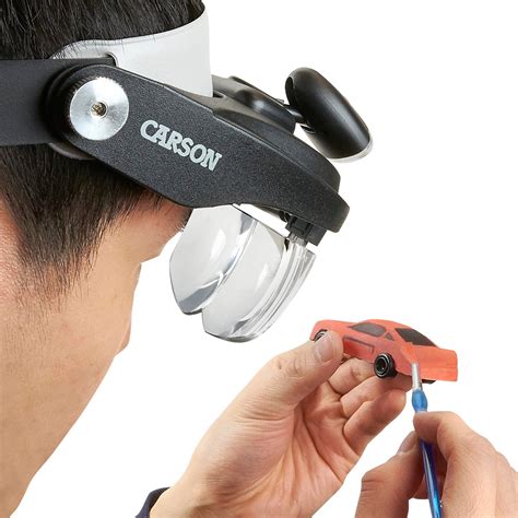Carson Pro Series Magnivisor Deluxe Head Worn Led Lighted Magnifier