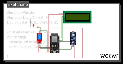 ldr rele led lcd16x2 wokwi esp32 stm32 arduino simulator