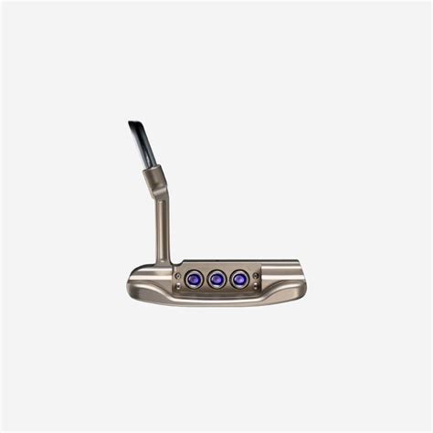 타이틀리스트 스카티 카메론 써클티 컨셉 1 슈퍼 랫 크로매틱 브론즈 딥 밀드 프로토타입 슈퍼 랫 써클티 헤드커버 핸드 스티치드 탄 레더 그립 퍼터 34인치 퍼플