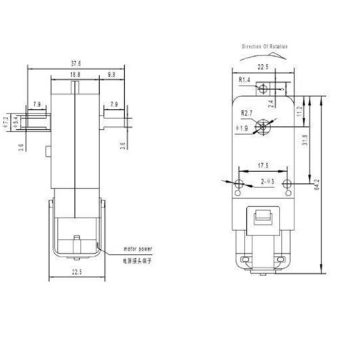 Dc Geared Motor 1120 240 Rpm Dual Axis Makers Electronics