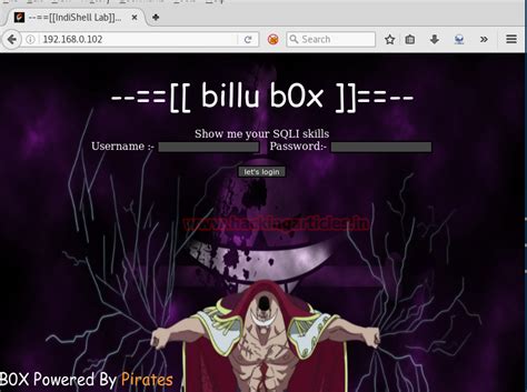 hack the billu box vm boot2root challenge hacking articles
