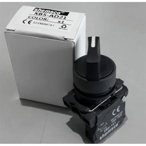 Selector Switch 22mm On Off 2 Positions Shemsco Xb5 Ad21 Shemsco