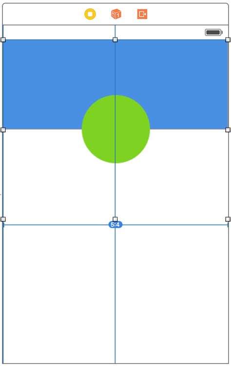 Ios How To Align The Center Of A View With The Bottom Of Another View