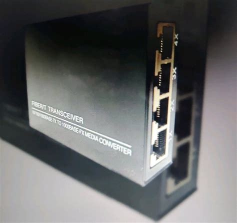 4 Port Tricom Fiber Media Converter Giga 10 100 1000 Single Mode Dual Fiber For Networking At