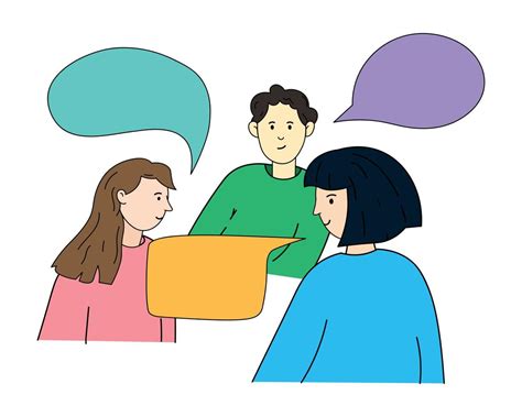 concept illustration of collaboration conversation team illustration