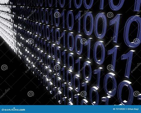 Binary Code Tunnel Stock Illustration Illustration Of High 7215920