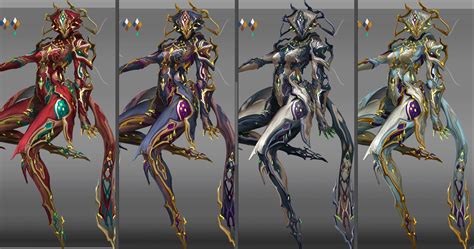 My Wisp Prime Design Color Variations Fan Art R Warframe