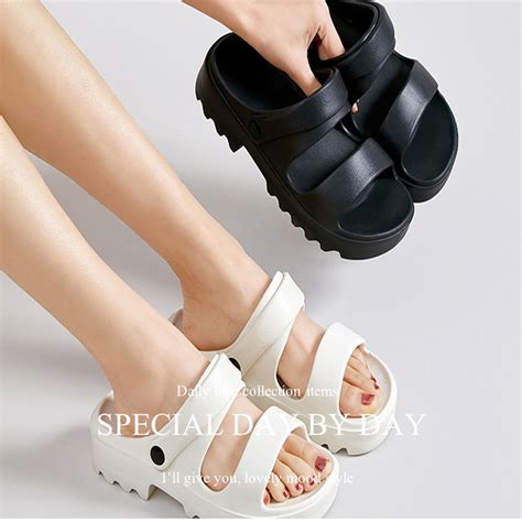 데일리나인 무료배송 DN NE 타입 베이직 여성 샌들 슬리퍼 스트랩 통굽 컬러 여자 슬리퍼 실내화