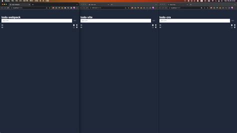 Todo App으로 Webpack Vite Cra 비교하기