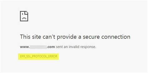 Fix ERR SSL PROTOCOL ERROR On Google Chrome