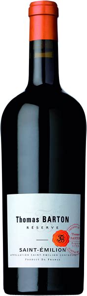 Thomas Barton Réserve Saint Emilion Thomas Barton Réserve Aoc Wines