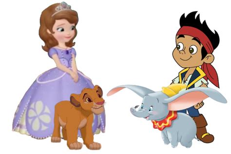 Simba And Sofia Meets Dumbo And Jake By Danielandresrojas On Deviantart