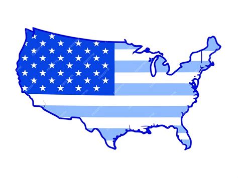 Premium Vector America Map Vector On White Background