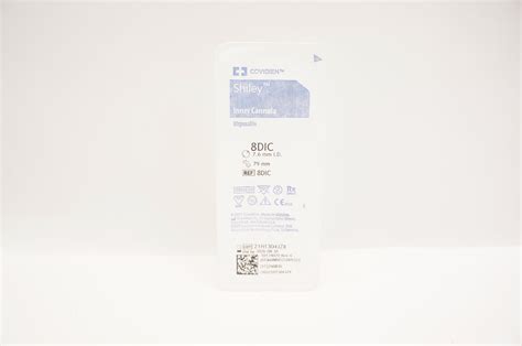 Covidien 8dic Shiley Inner Cannula Disposable 76mm Id X 79mm