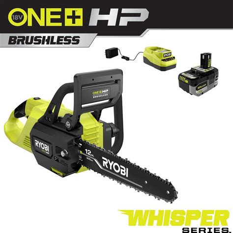 Ryobi One Hp 18v Brushless Whisper Series 12 In Battery Chainsaw With