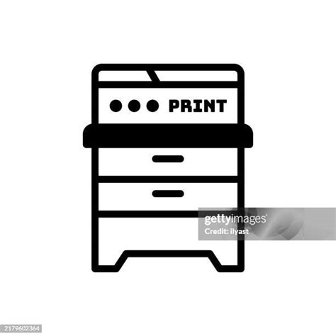 A Simple Line Drawing Of A Printer High Res Vector Graphic Getty Images