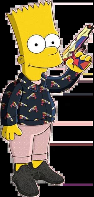 Bart Simpson Slingshot Graffiti Artist Png Image