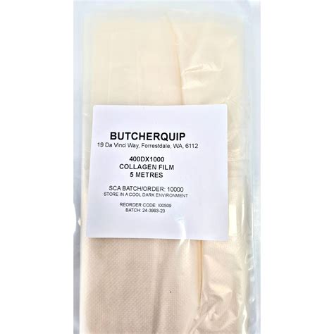 Collagen Sausage Casing Sheet 1000cm X 40cm Butcherquip