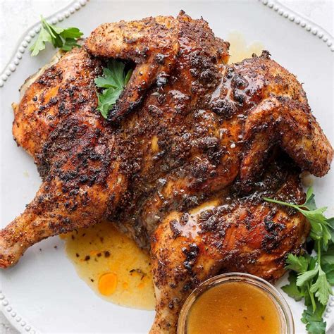 Spatchcock Roasted Chicken Citrus Honey And Rosemary Roasted Spatchcock