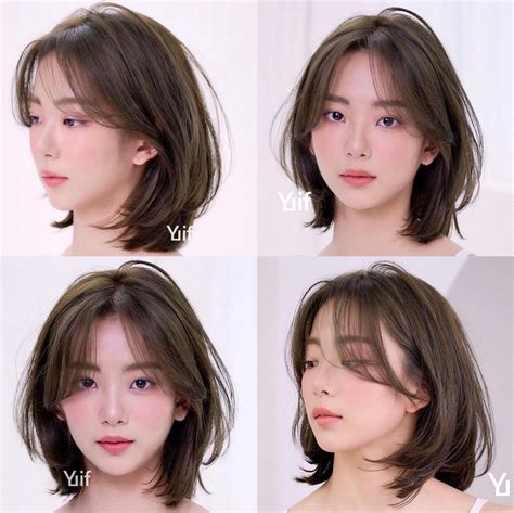 유이프 구다솜s Instagram Post 우디펌 💚yuifdasom ㅤㅤㅤ ㅤㅤㅤ 층층 레이어드가 돋보이는 사랑스러운 중단발레이어드펌 ㅤㅤㅤ 붉은기 없는