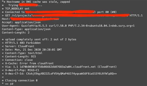 php why cloudfront returning 403 with guzzle stack overflow