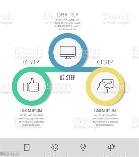 세 개의 종이 레이블 다이어그램 그래프 프리젠 테이션에 대한 벡터 인포 그래픽 템플릿 원 3가지 옵션이 있는 비즈니스 컨셉