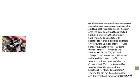 comprehensive pulse sensor example arduino integration and data