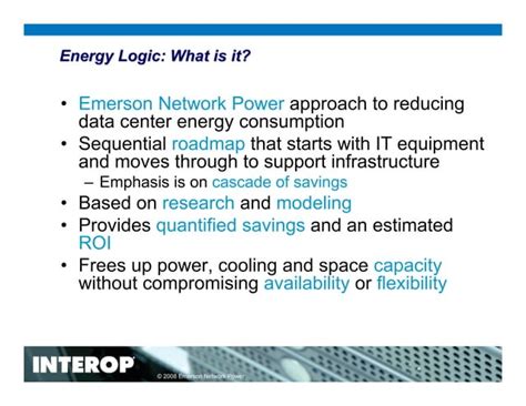 Energy Logiic A Roadmap For Reducing Energy Consumption In The Data Center Ppt