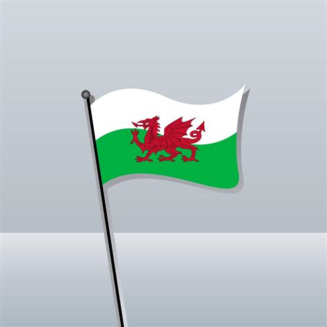 Illustration Of Wales Flag Template 13346399 Vector Art At Vecteezy