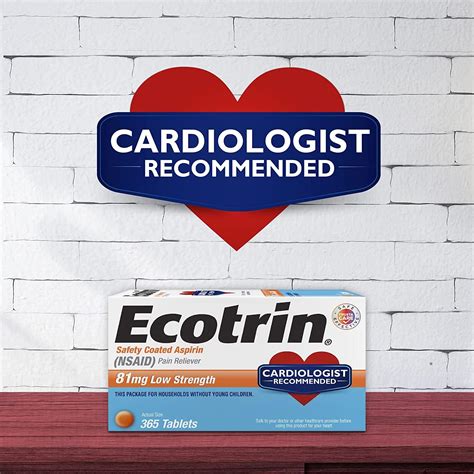 Ecotrin Low Strength Aspirin 81mg 150 Safety Coated Tablets Buy Now
