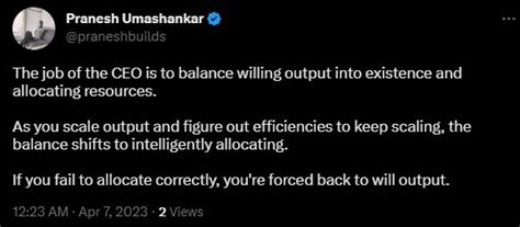 Pranesh U Posted On Linkedin