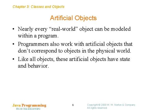 Chapter 3 Classes And Objects Chapter 3 Classes