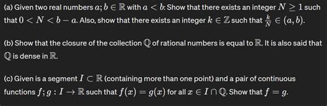 Solved The Following Questions Are From Introduction To Real Chegg