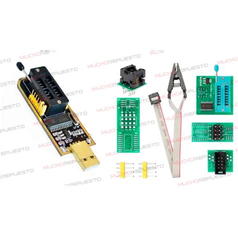 PROGRAMADOR BIOS CH341A SOIC8 CLIP ADAPTADORES