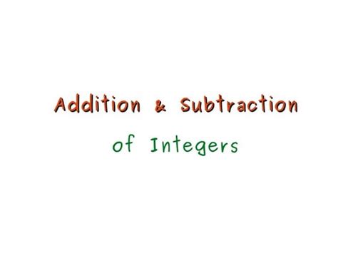 Mathematics For Grade 6 Integers Pdf