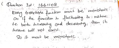 every invertible function is maths questions
