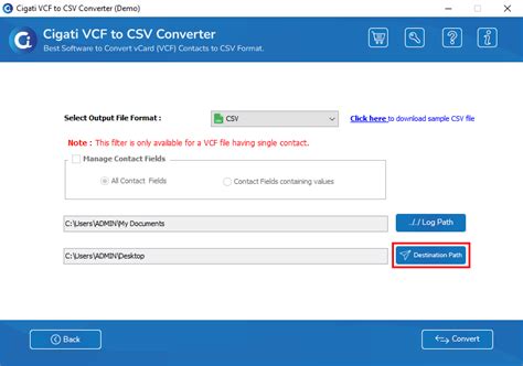 vcf to csv converter to export vcf file contacts to csv