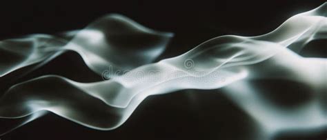 Captivating Smoke Texture With High Key Lighting Against A Black Background Stock Illustration