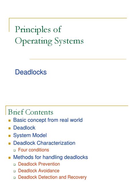 chapter 6 deadlock pdf areas of computer science computer