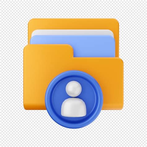 Premium Psd 3d Folder Data File Storage Icon Illustration