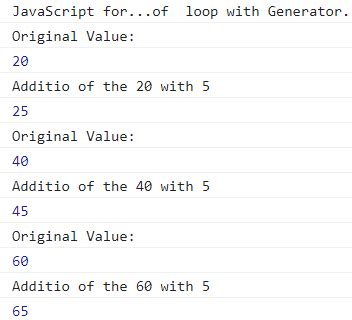 JavaScript forof循环 极客笔记